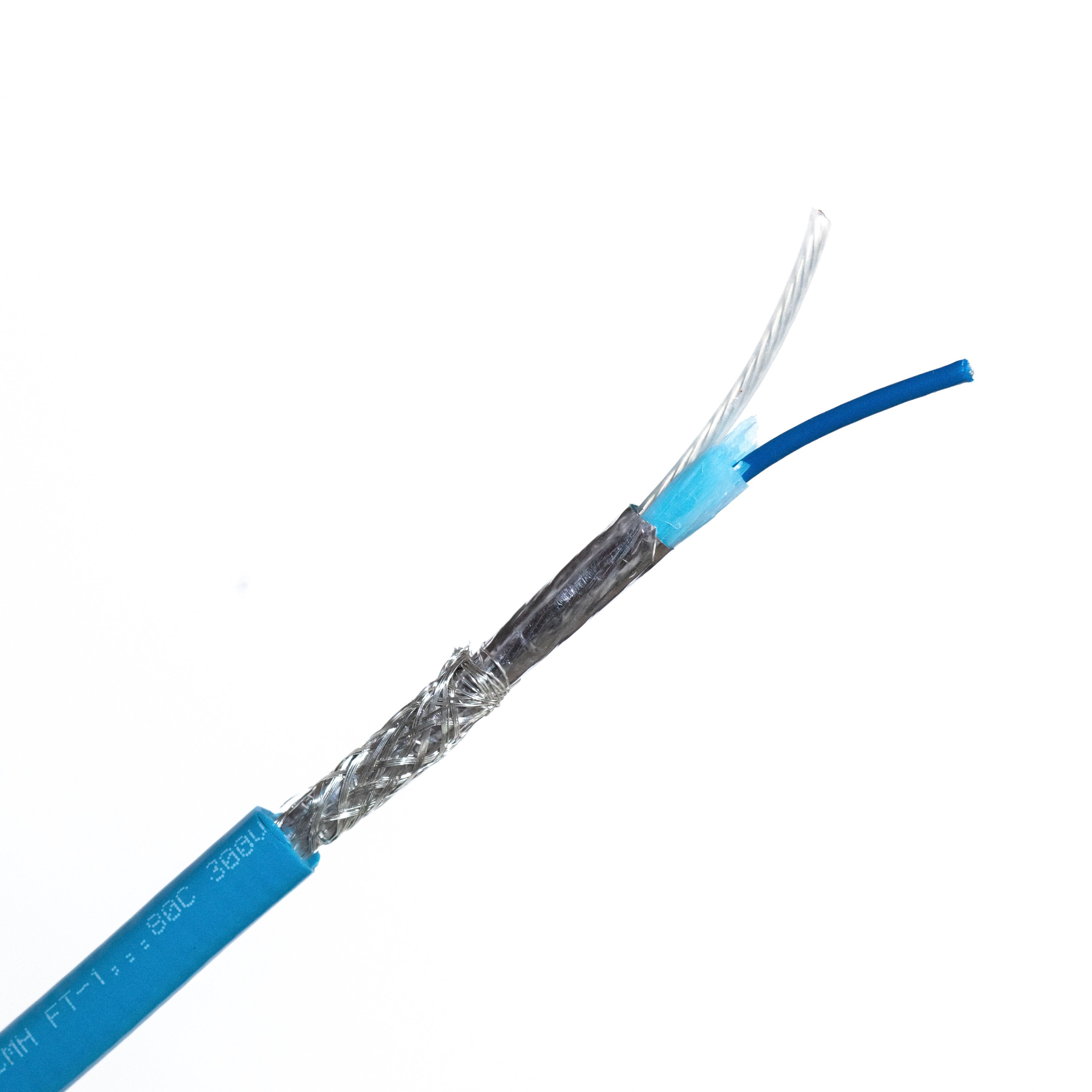 Cable, Computer Twinaxial, 2 C #20 Str TC, TC Braid, PVC Jkt, UL2092,